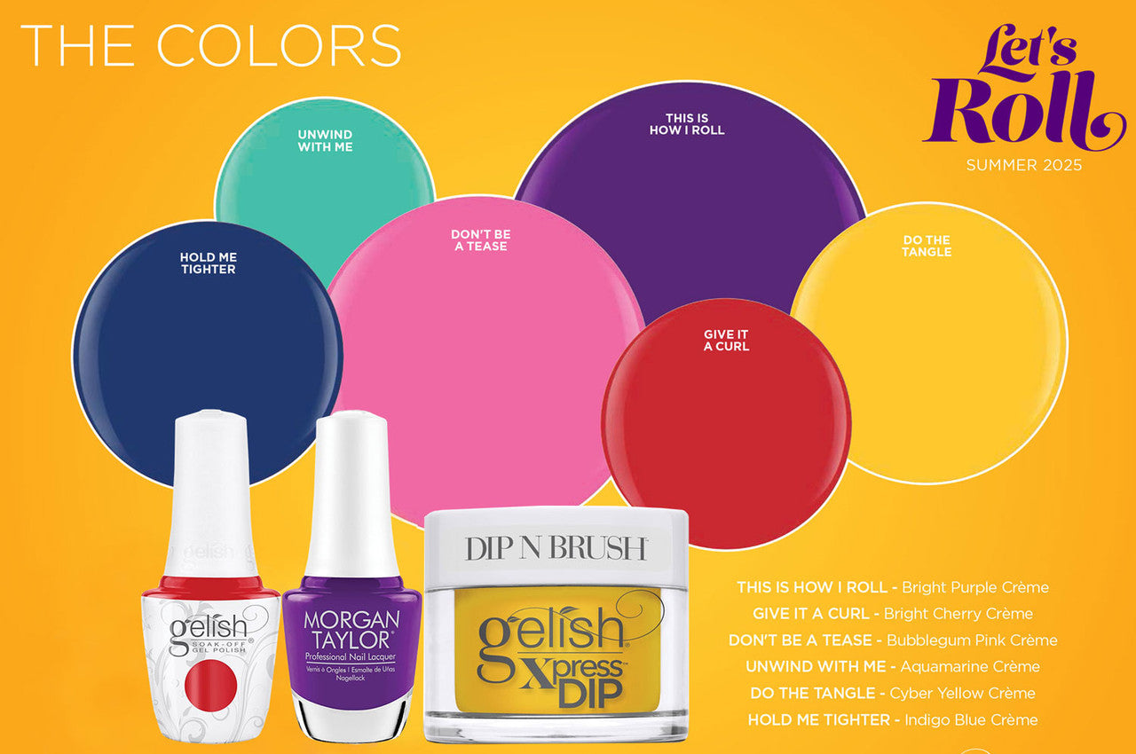 Gelish - Summer Collection 2025 - Let's Roll – Queen Nails & Beauty ...