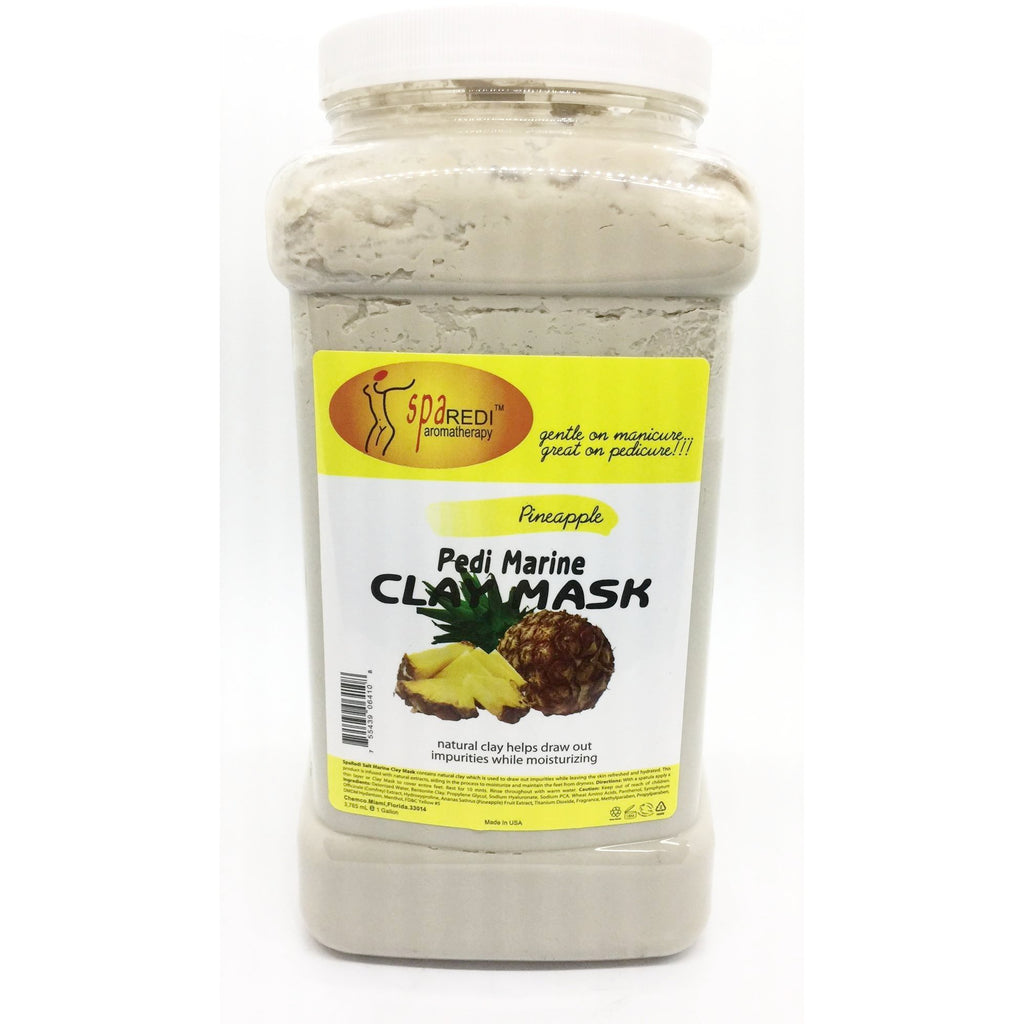 Spa Redi - Clay Mask - Pineapple 128oz – Queen Nails & Beauty Supplies