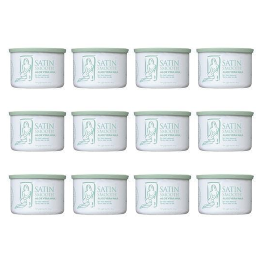 Satin Smooth - Wax Pot - Aloe Vera Wax 14oz. – Queen Nails & Beauty ...