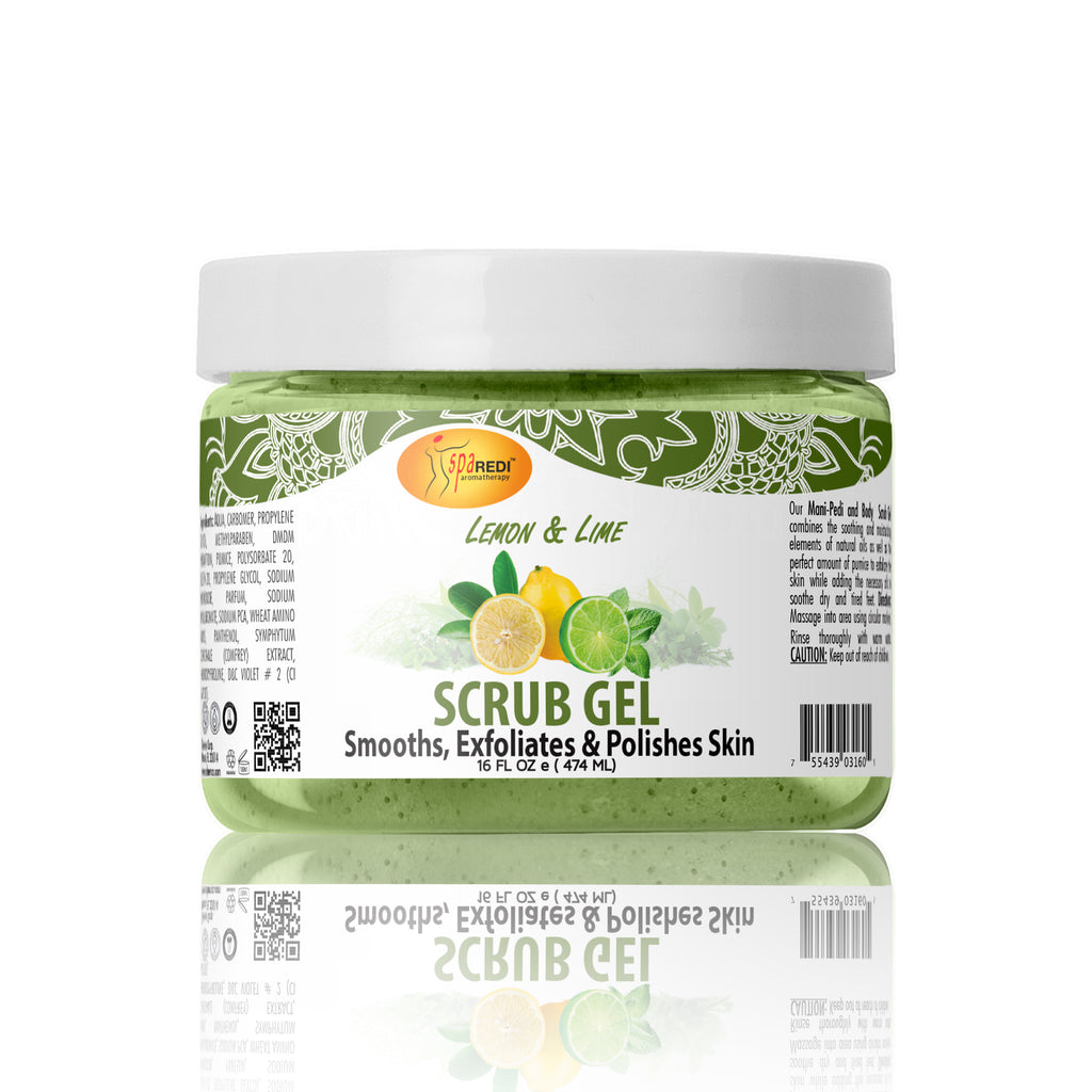 Spa Redi - Scrub Gel - Lemon & Lime 16oz – Queen Nails & Beauty Supplies